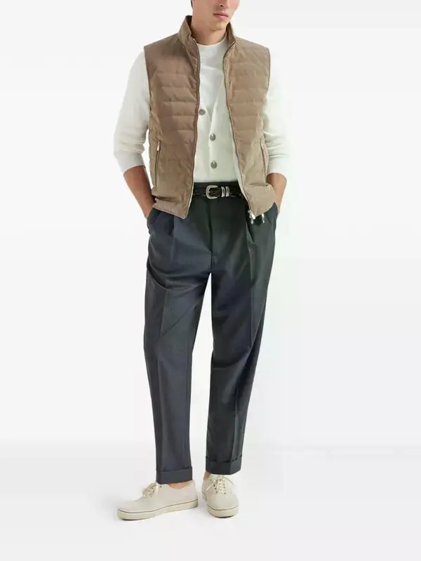 Brunello Cucinelli Padded Gilet - Brown
