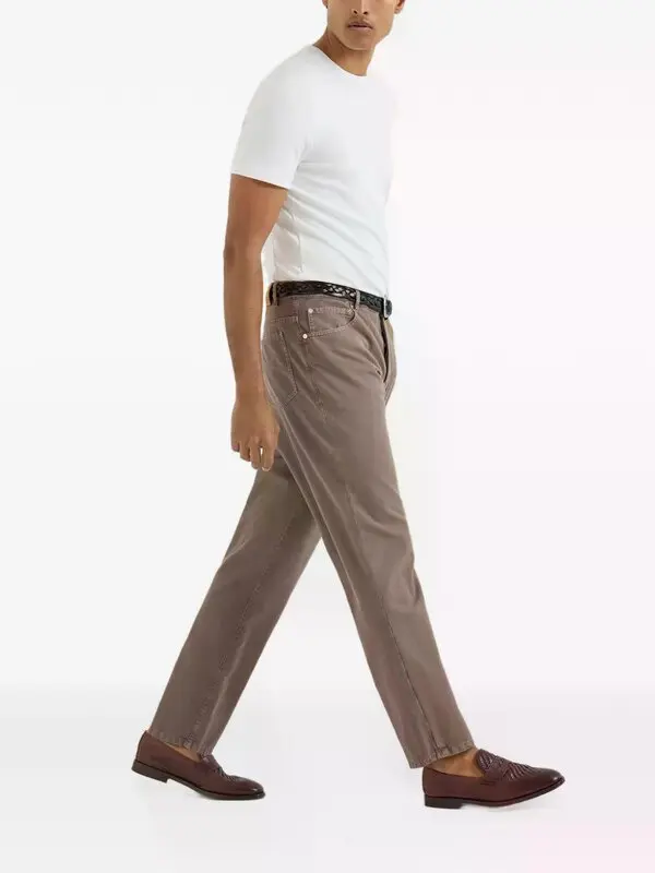 Brunello Cucinelli Five-pocket Trousers - Brown