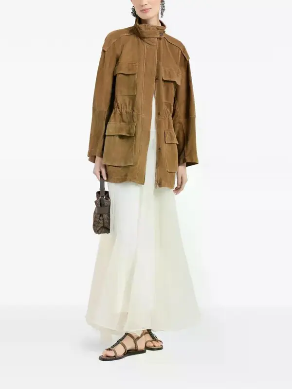 Brunello Cucinelli Turtleneck Maxi Dress - Neutrals