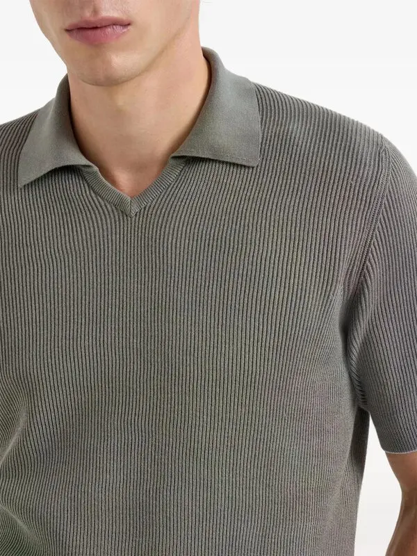Brunello Cucinelli V-neck Short-sleeve T-shirt - Grey