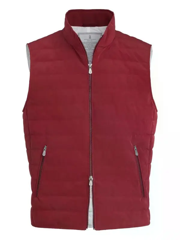 Brunello Cucinelli Padded Gilet - Red
