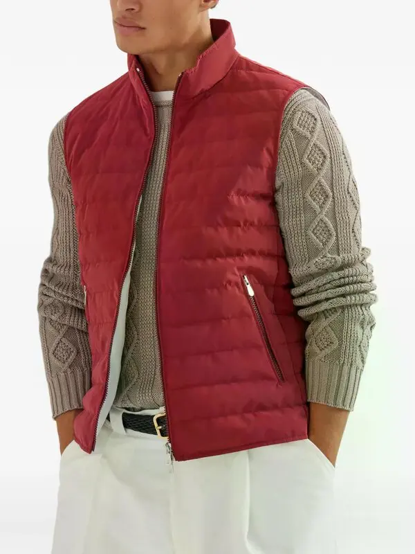 Brunello Cucinelli Padded Gilet - Red