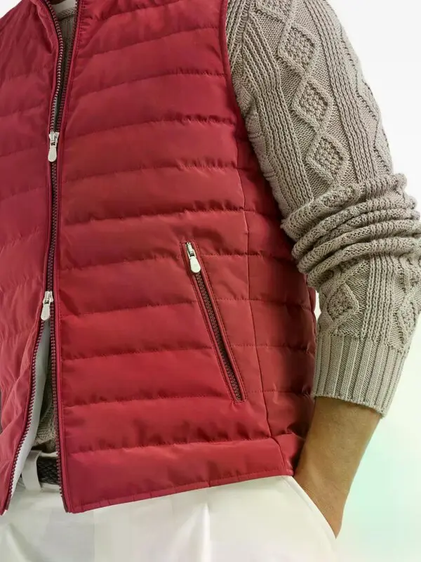 Brunello Cucinelli Padded Gilet - Red