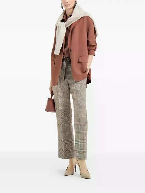 Brunello Cucinelli Monili-embellishment Blazer - Orange