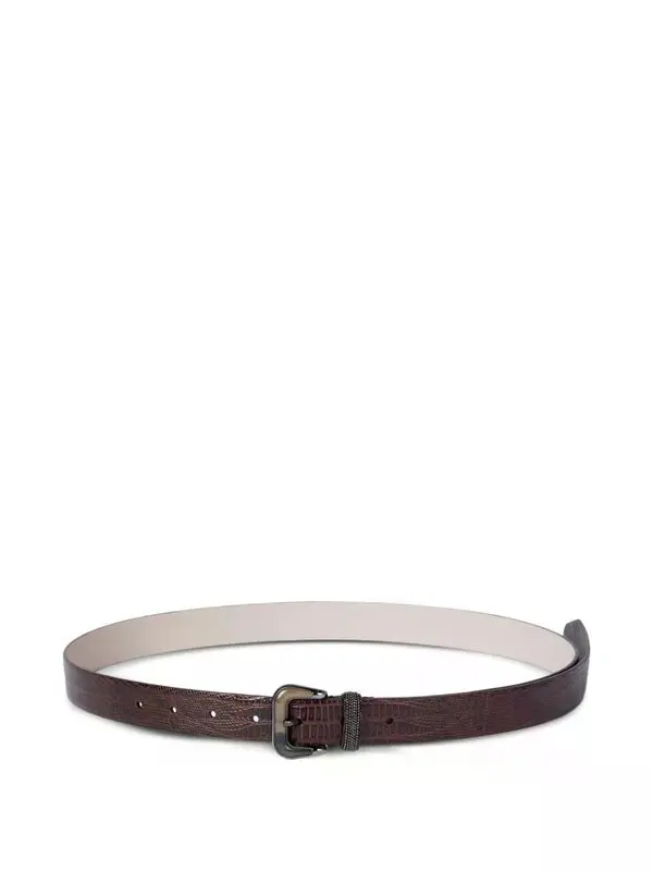 Brunello Cucinelli Lizard-effect Belt