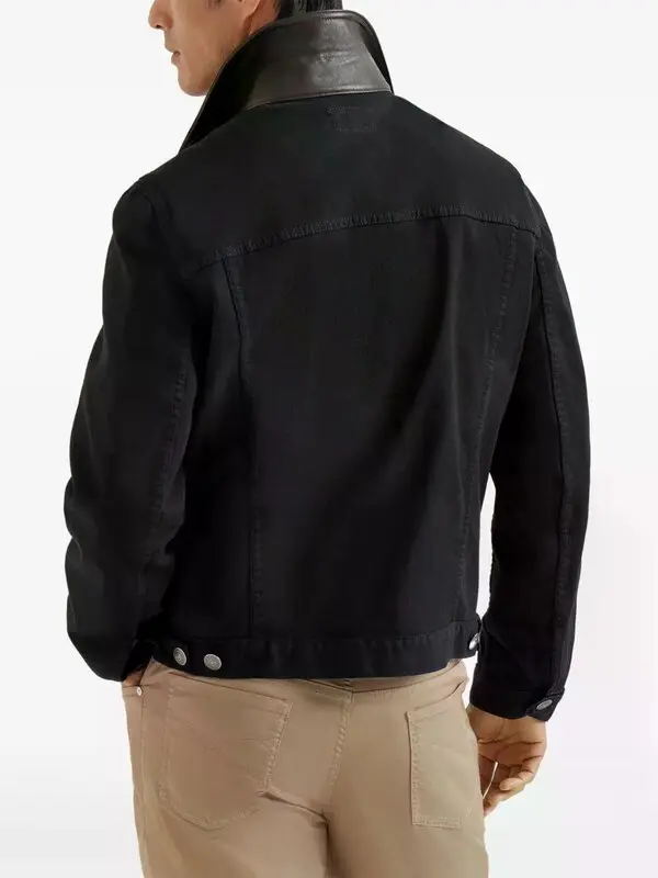 Brunello Cucinelli Garment-dyed Cotton Jacket - Black