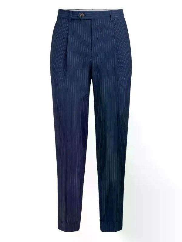 Brunello Cucinelli Pinstripe Trousers - Blue