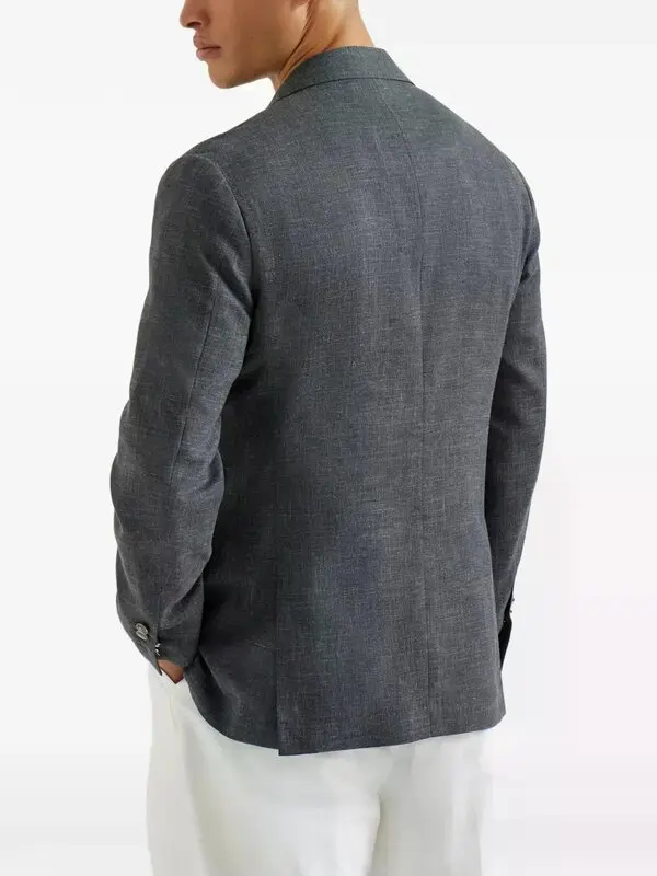 Brunello Cucinelli Slubbed Buttons Blazer