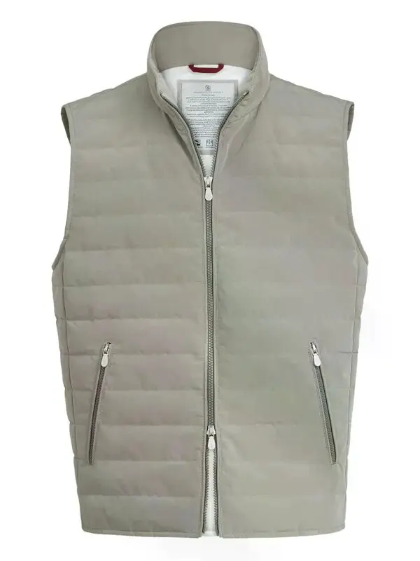 Brunello Cucinelli Padded Gilet - Green