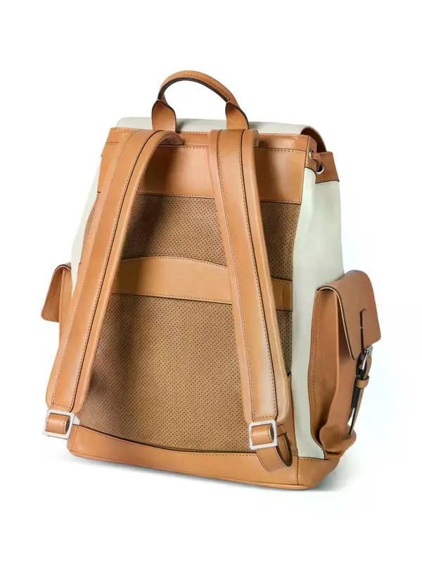 Brunello Cucinelli Grained Leather City Backpack - Neutrals