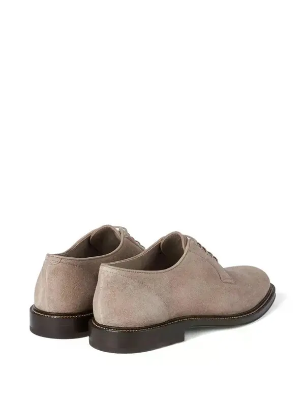 Brunello Cucinelli Suede Derby Shoes
