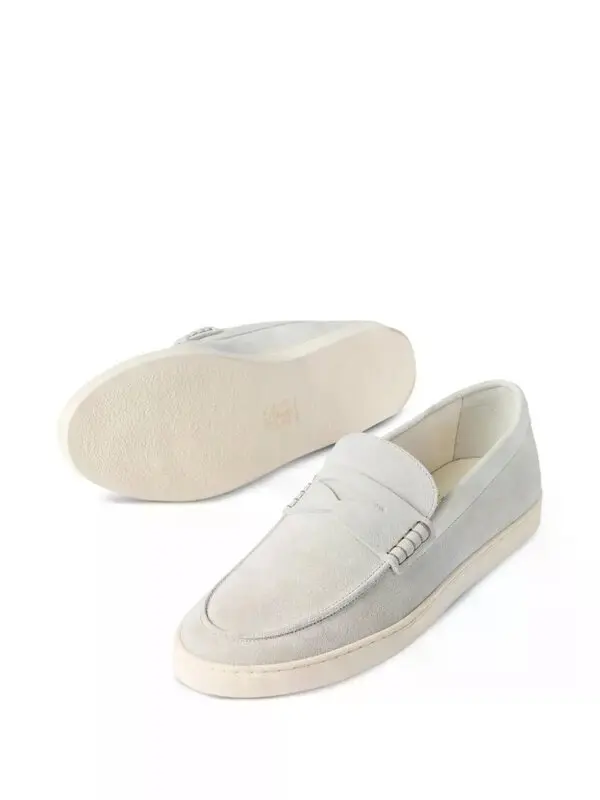 Brunello Cucinelli Suede Loafers - Neutrals
