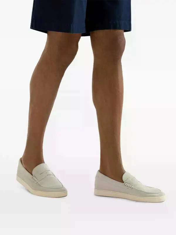 Brunello Cucinelli Suede Loafers - Neutrals