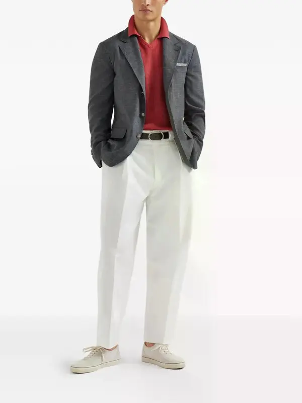 Brunello Cucinelli V-neck Short-sleeve T-shirt