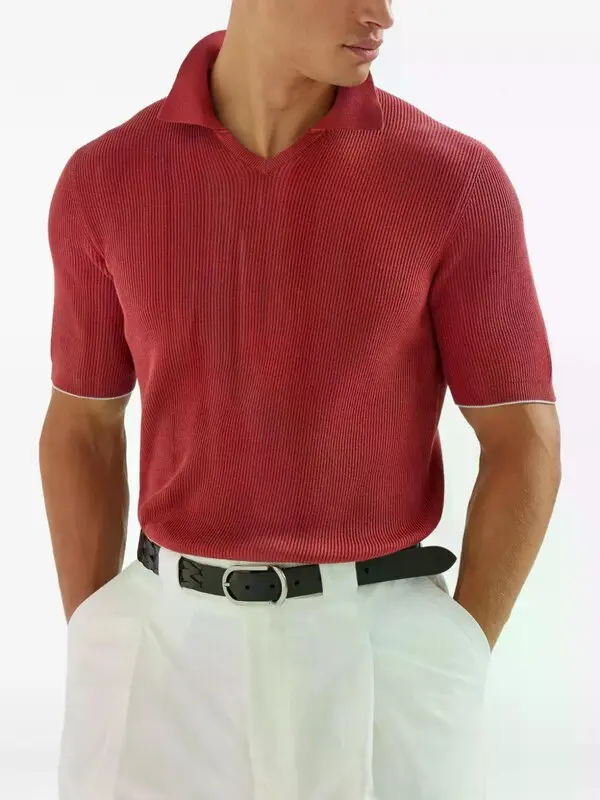 Brunello Cucinelli V-neck Short-sleeve T-shirt
