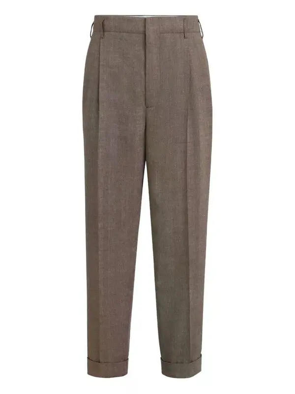 Brunello Cucinelli Pleated Trousers - Brown