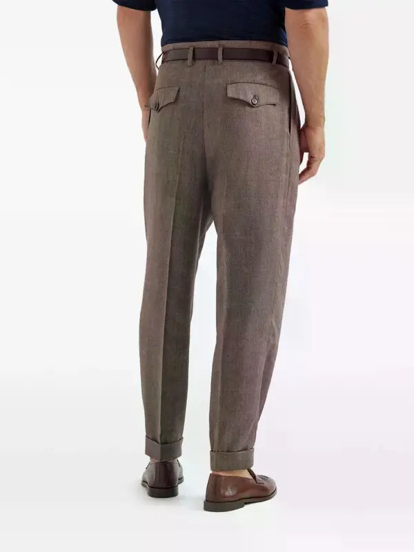 Brunello Cucinelli Pleated Trousers - Brown