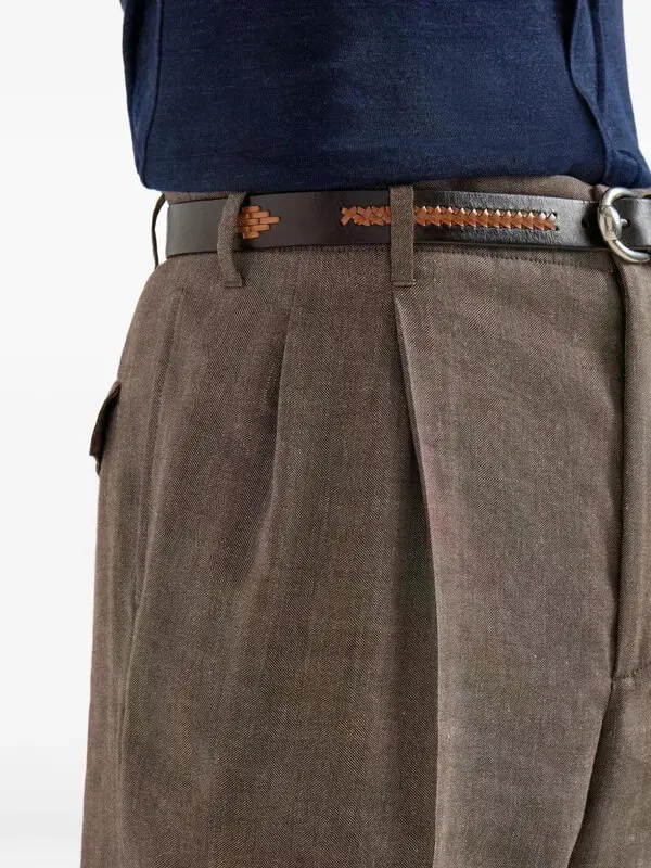 Brunello Cucinelli Pleated Trousers - Brown