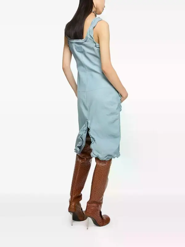Acne Studios Ruffled Leather Dress