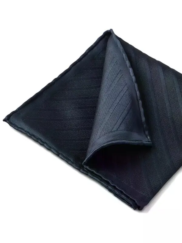 Brunello Cucinelli Stripped-pattern Silk Pocket Square