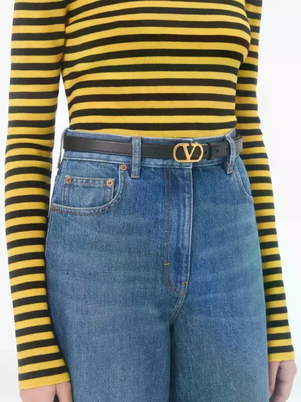 Valentino Garavani Vlogo Signature Reversible Belt - Black
