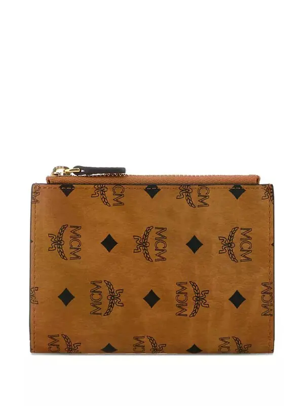 Mcm Logo-print Wallet - Brown
