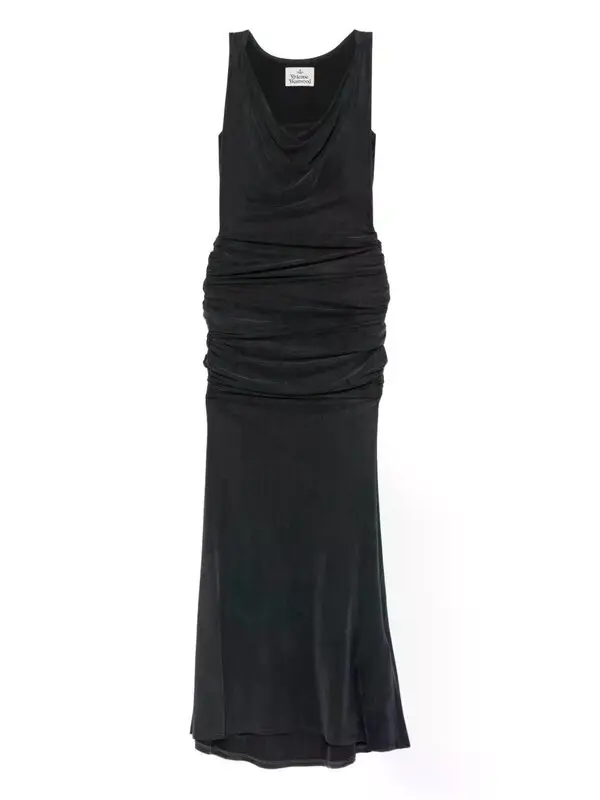 VIVIENNE WESTWOOD Liz Cowl-neck Maxi Dress - Grey