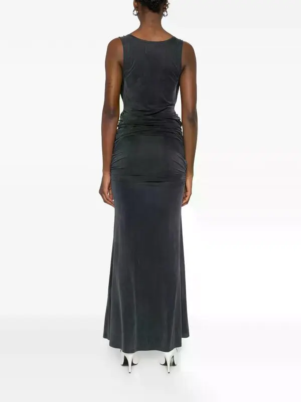 VIVIENNE WESTWOOD Liz Cowl-neck Maxi Dress - Grey