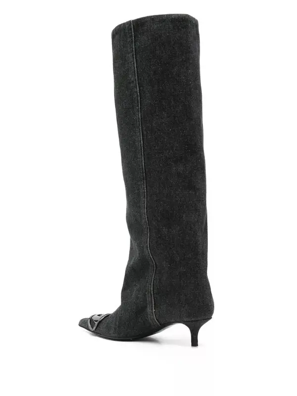DIESEL® D-venus Boots With Logo Detail - Blue
