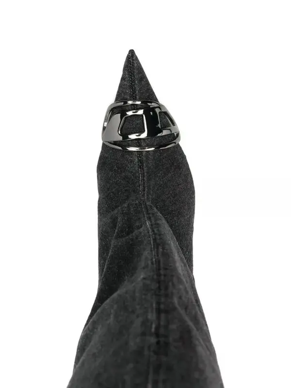 DIESEL® D-venus Boots With Logo Detail - Blue