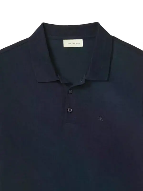 Calvin Klein Button Embroidered Polo Shirt