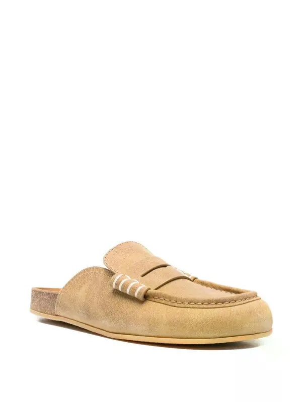 JW Anderson Stitch Detail Loafers - Neutrals