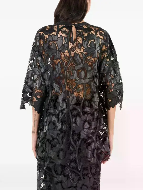Roberto Cavalli Floral-lace Top