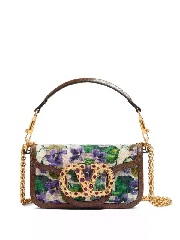 Valentino Garavani Locò Shoulder Bag - Green