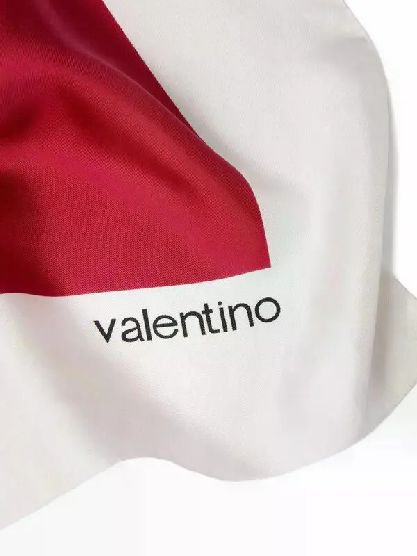 Valentino Garavani Logo-print Silk Scarf