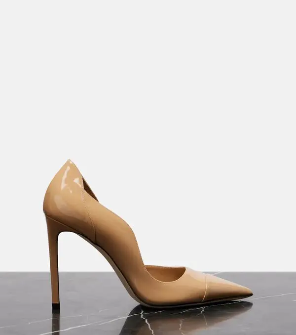 JIMMY CHOO Brigitte 100 Patent Leather Pumps