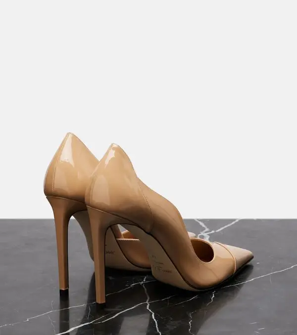 JIMMY CHOO Brigitte 100 Patent Leather Pumps