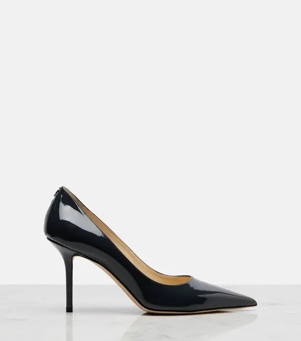 JIMMY CHOO Love 85 Patent Leather Pumps - Black