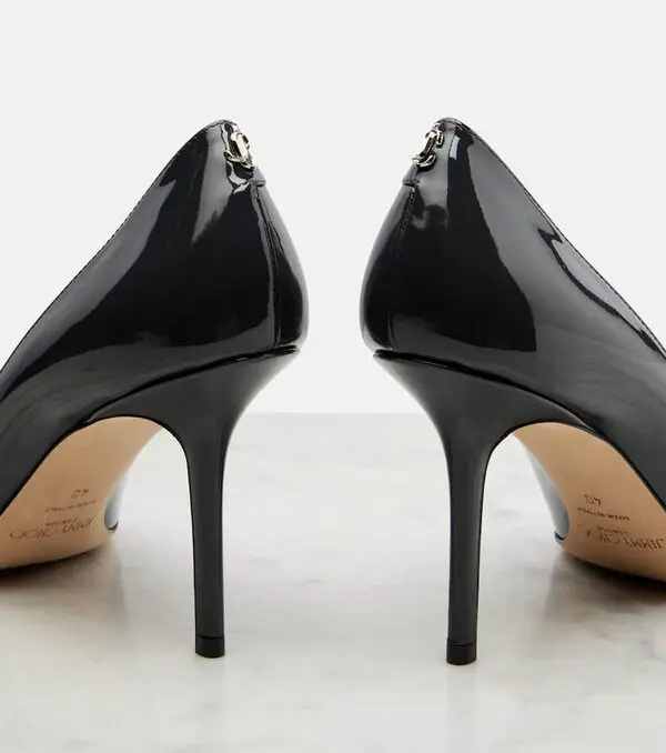 JIMMY CHOO Love 85 Patent Leather Pumps - Black