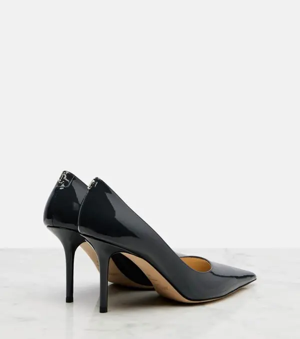 JIMMY CHOO Love 85 Patent Leather Pumps - Black