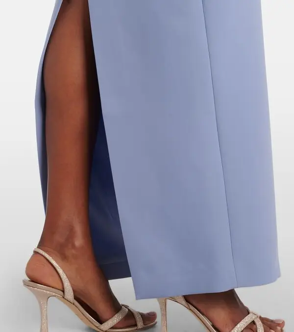 Rachel Gilbert Malia Embellished Crepe Corset Gown