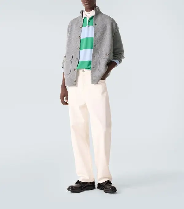 ALLUDE Wool And Cashmere Jacket - Grey