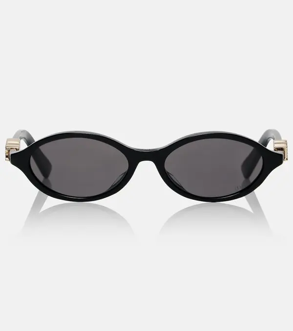 Dior Diortreasure R1i Oval Sunglasses - Black