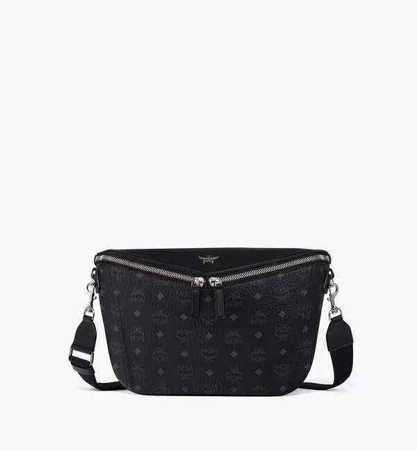 Mcm Diamant Crossbody Bag - Black