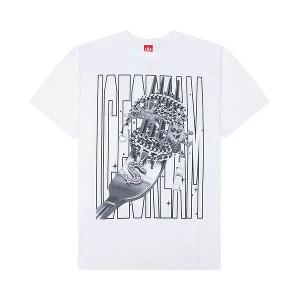 ICECREAM Pasta Short-sleeve Tee - White