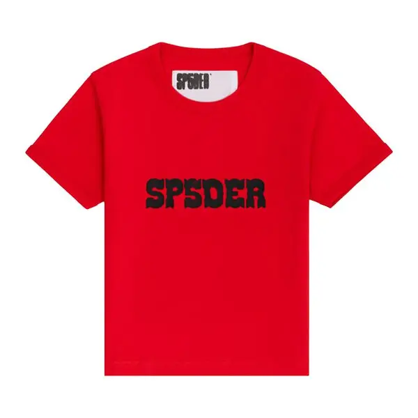 SP5DER Western Logo Baby Tee - Red