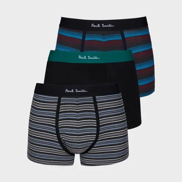 Paul Smith Stripe Mixed Boxer Briefs Three Pack - Multicolour