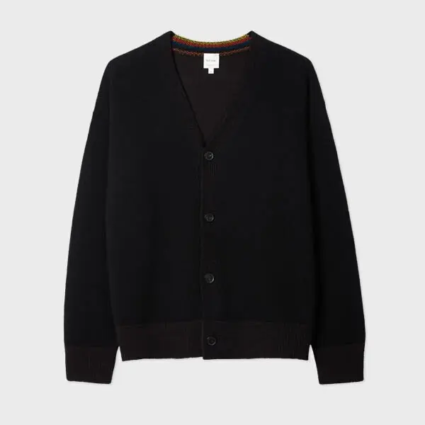 Paul Smith Lambswool Cardigan - Black