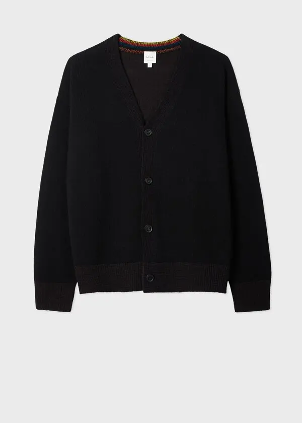 Paul Smith Lambswool Cardigan - Black