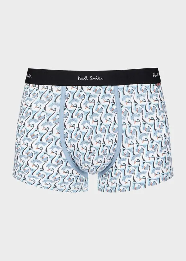Paul Smith Light 'swan' Print Boxer Briefs